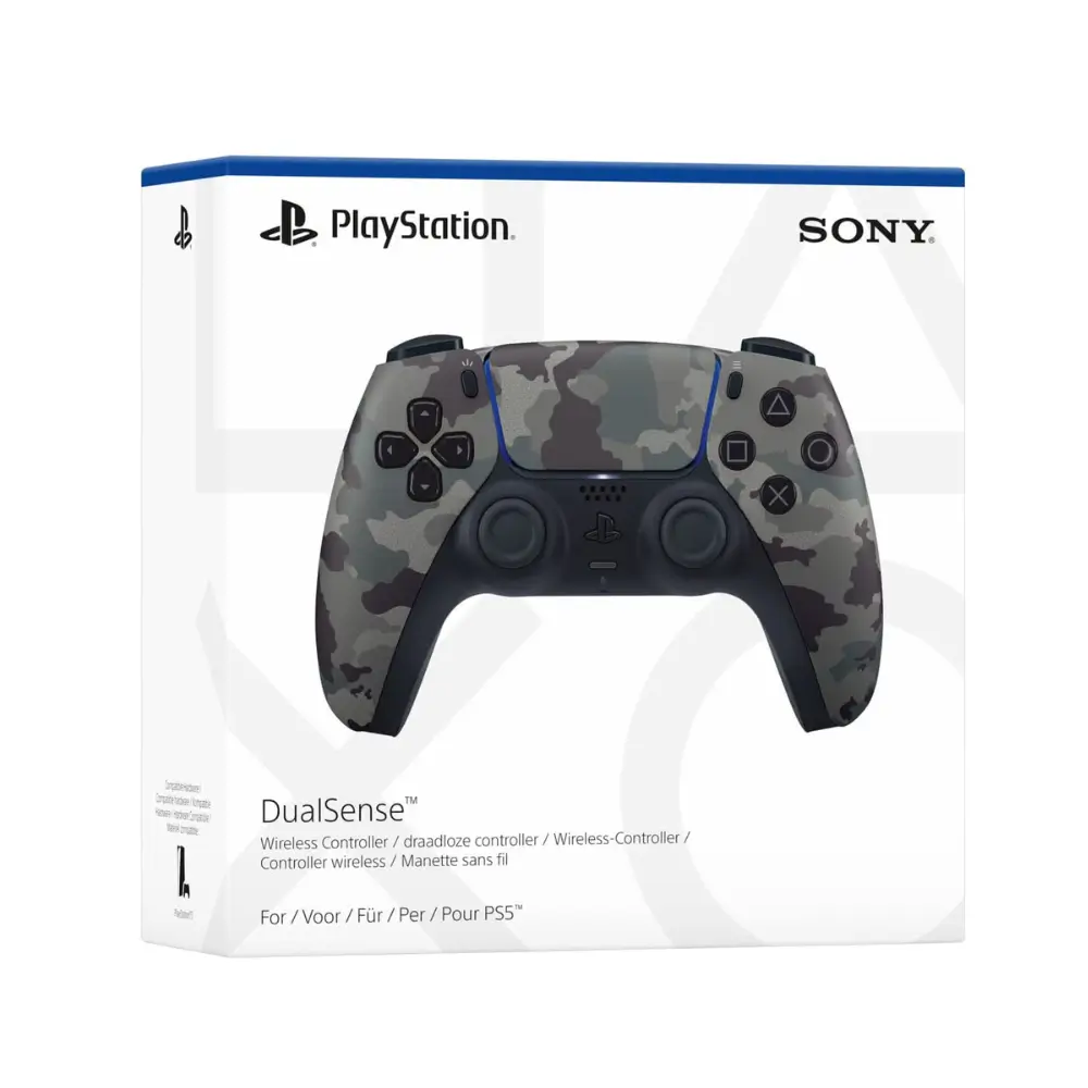 Control Inalámbrico PS5 Dual Sense Grey Camo BOXYC Tienda Gamer