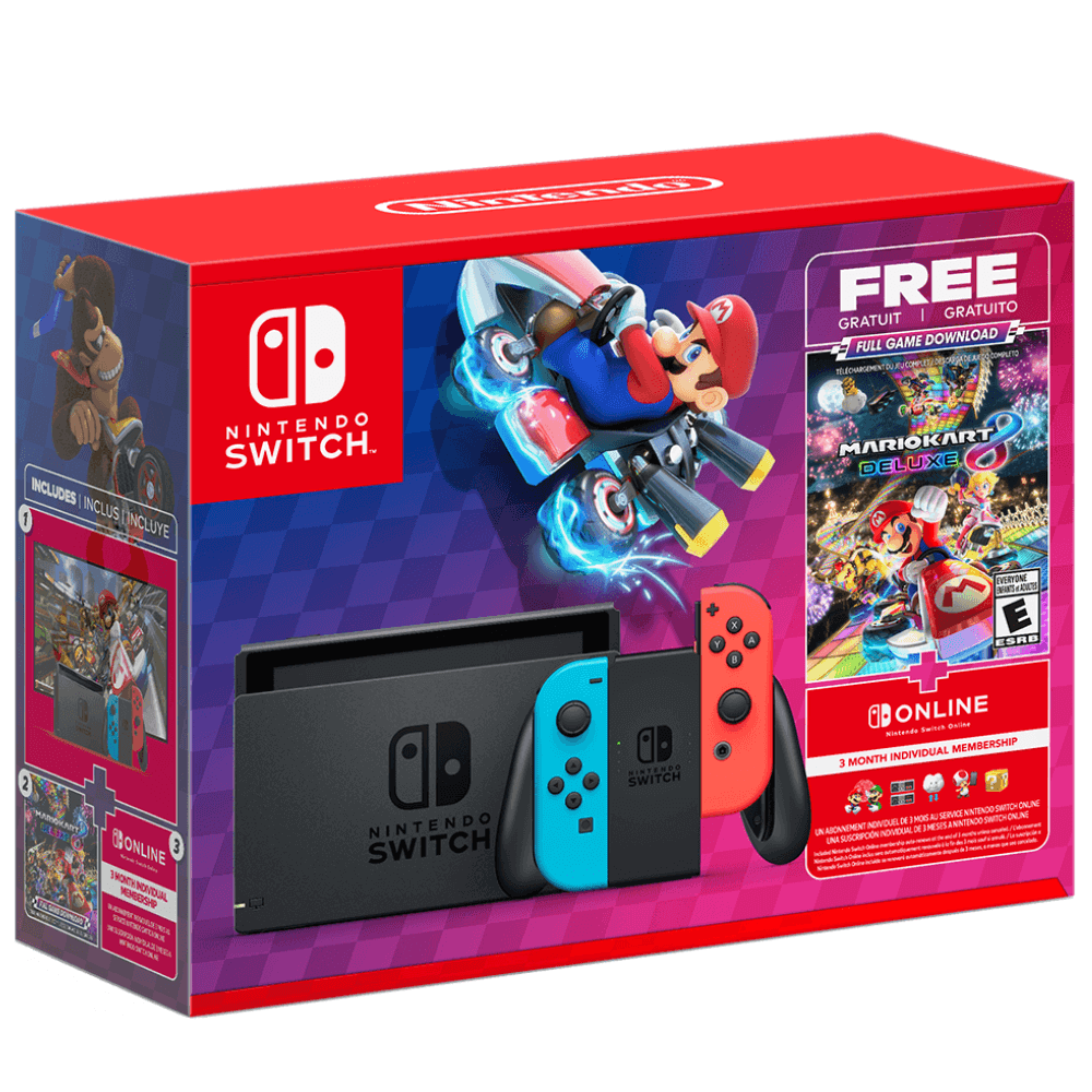 Consola Nintendo Switch+Mario Kart 8 Deluxe+3Meses Nintendo Online