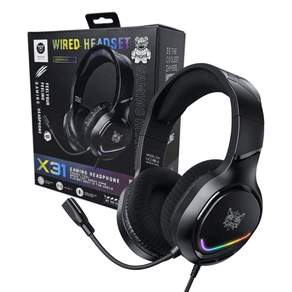 Auriculares Diademas ONIKUMA X31 Negro – BOXYC Tienda Gamer